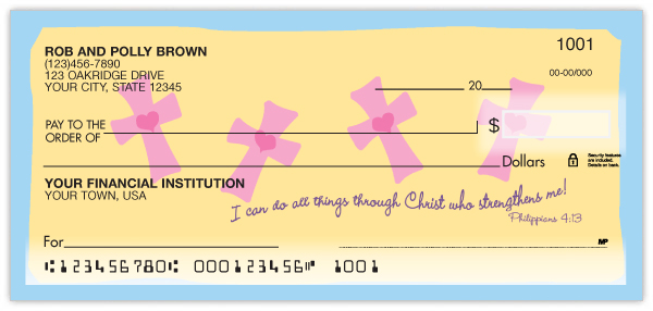 Crosses Personal Checks | Promise Checks